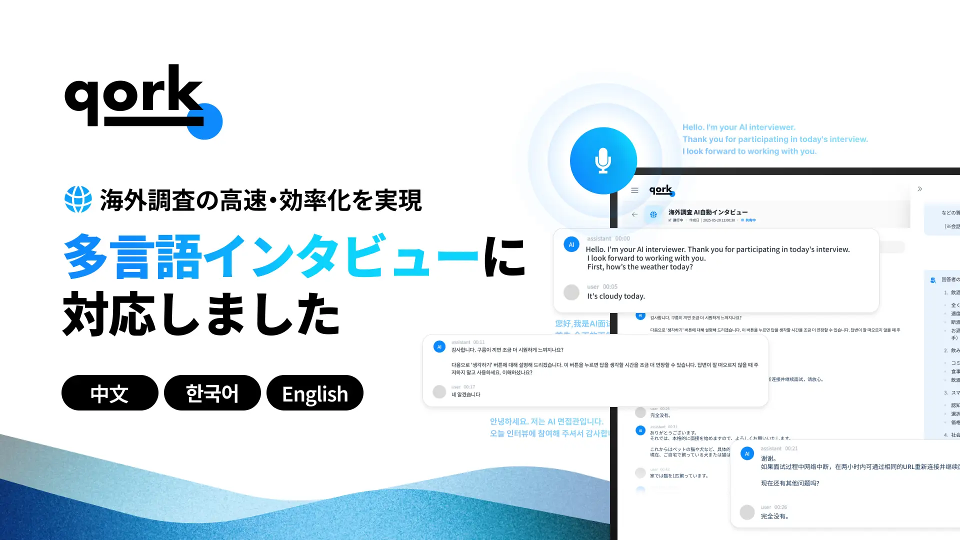 qork｜N=1の深さとN=100の広さで意思決定を可能にするAIインタビュープラットフォーム | qork